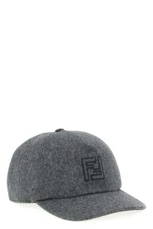 Fendi Hat 'baseball Ff - Gray