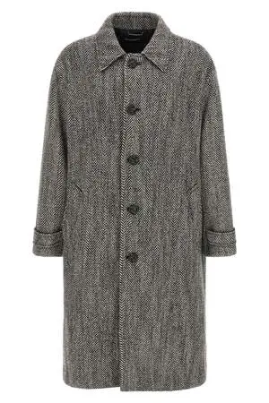 Dolce & Gabbana Chevron Wool Coat - Multi
