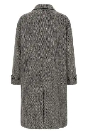 Dolce & Gabbana Chevron Wool Coat