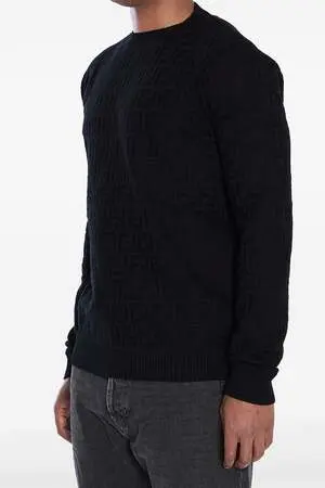 Fendi Sweater Ff Jacquard Pattern