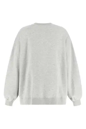 ROTATE BY BIRGER CHRISTENSEN Oversized Sweatshirt With Textured Red Logo