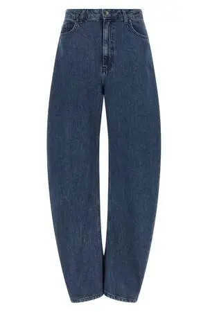 ROTATE BY BIRGER CHRISTENSEN Jeans 'draped Barrel Leg - Blue