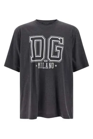 Dolce & Gabbana T-shirt 'flocked Print - Gray