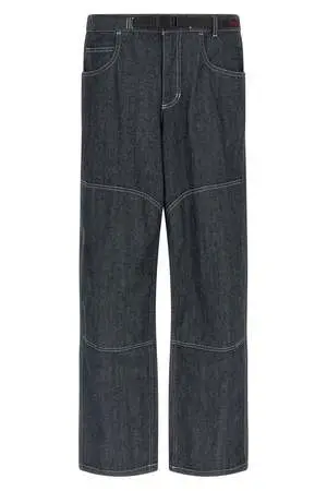 Gramicci Jeans With Contrast Stitching - Blue