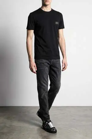 Dolce & Gabbana T-shirt With Metal Logo Plaque