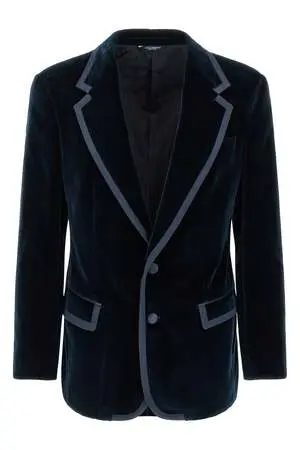 Dolce & Gabbana Sicilia' Tuxedo Blazer - Blue
