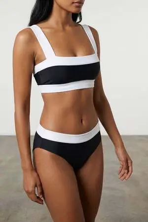 Goldbergh Bikini Top With Color Block Design