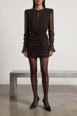 ROTATE BY BIRGER CHRISTENSEN Animalier Mini Dress
