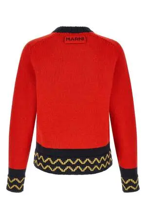 Marni Geometric Intarsia Knit Sweater