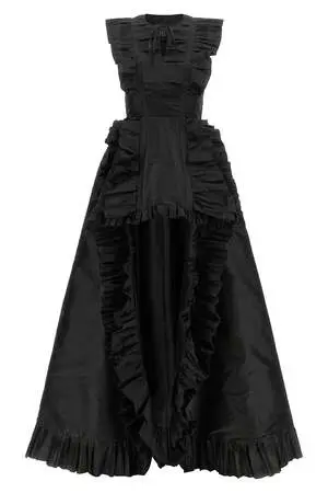 GIOVANNI BEDIN Sculptural Ruffle Gown - Black