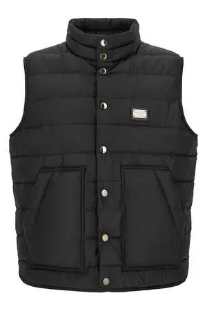 Dolce & Gabbana Quilted Technical Vest - Black
