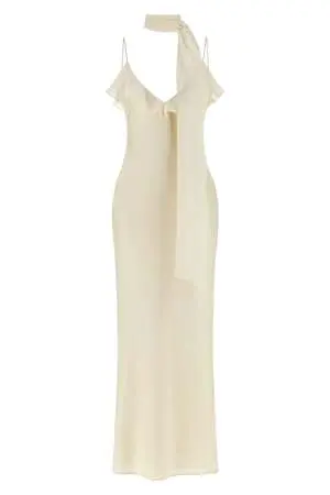 ROTATE BY BIRGER CHRISTENSEN Slip Dress With Scarf Detail
