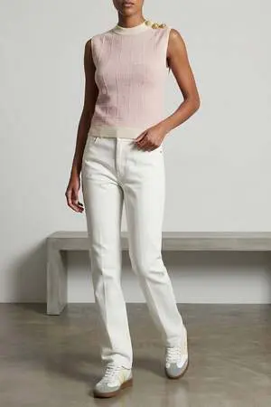 Balmain Sleeveless Gilet With Sculptural Buttons