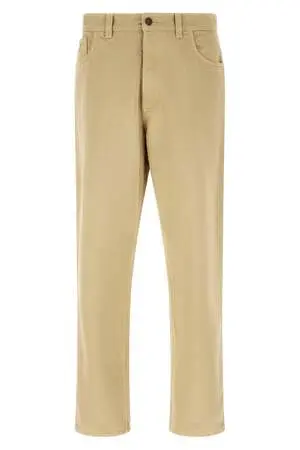 Prada Triangle Logo Jeans - Beige