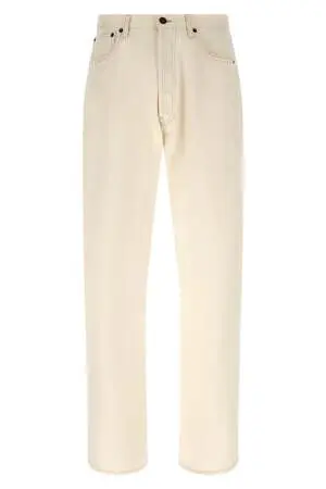 Prada Jeans With Contrast Stitching - White