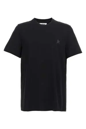GOLDEN GOOSE T-shirt With Tonal Star Logo - Black