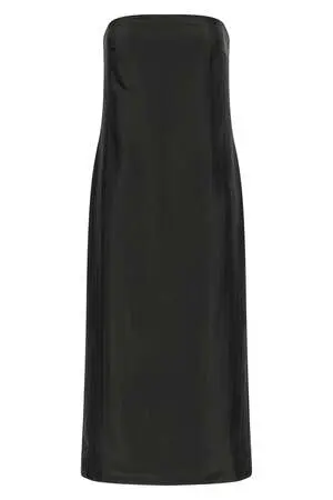 LOULOU STUDIO Strapless Midi Dress - Black