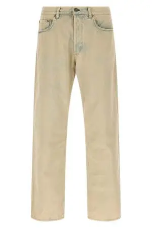 GOLDEN GOOSE Loose Fit Denim Jeans - Beige