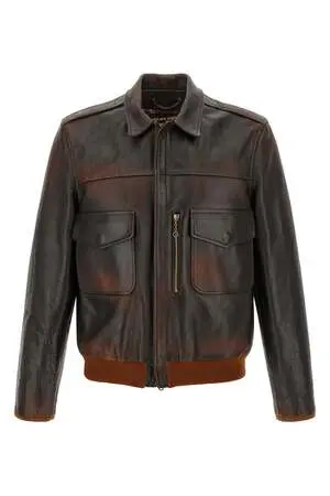 GOLDEN GOOSE Journey' Bomber Jacket - Brown