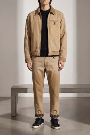 GOLDEN GOOSE Journey Russel Trousers With Check-lined Hem