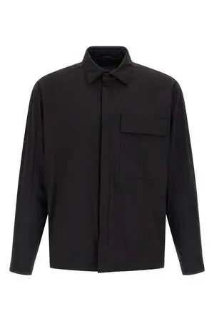 Herno Overshirt With Patch Pocket - Black