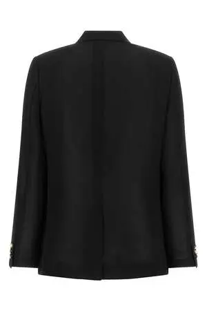 Comme Des Garçons Embellished Button Blazer