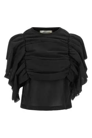 Comme Des Garçons Voluminous Ruffled Top - Black