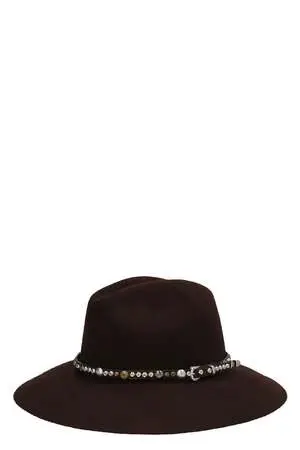 GOLDEN GOOSE Fedora Hat Studded Detail