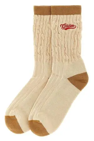 GOLDEN GOOSE Cable-knit Socks