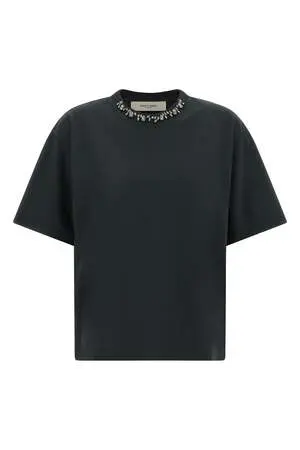 GOLDEN GOOSE Crystal Crew Neck T-shirt - Black