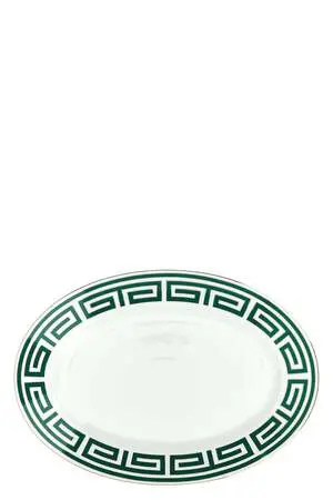 GINORI 1735 Oval Tray 'labirinto Smeraldo - Green