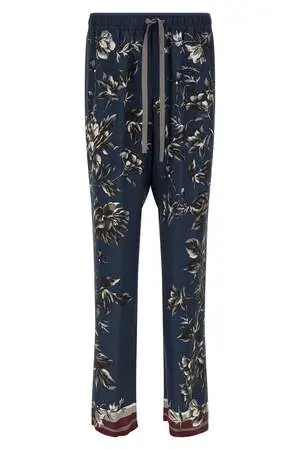 Dolce & Gabbana Silk 'vanity' Trousers - Blue