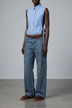 Miu Miu Jeans With Embroidered Logo