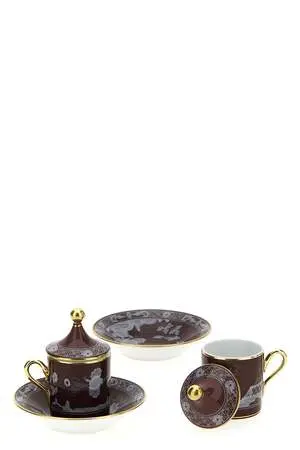 GINORI 1735 Impero Coffee Set With Gold Details