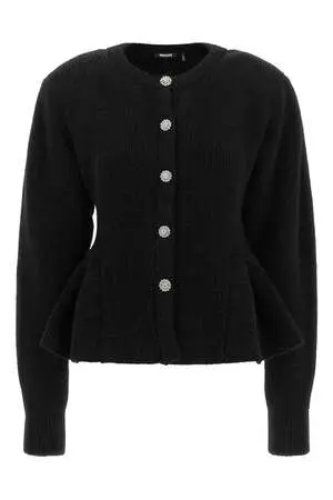 ROTATE BY BIRGER CHRISTENSEN Bijoux Button Cardigan - Black