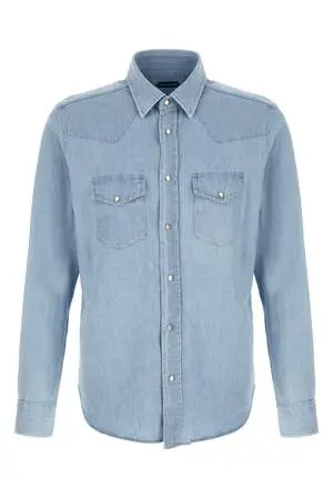 TOM FORD Western Denim Shirt - Light Blue