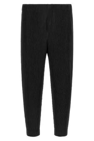 HOMME PLISSE' Trousers 'monthly Colors: August - Black