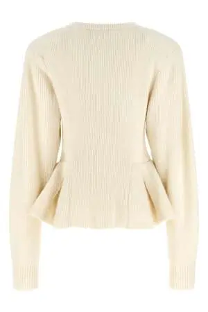 ROTATE BY BIRGER CHRISTENSEN Crystal-embellished Cardigan In Cream
