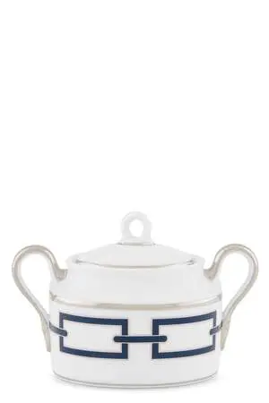 GINORI 1735 Impero Catene' Sugar Bowl - Blue