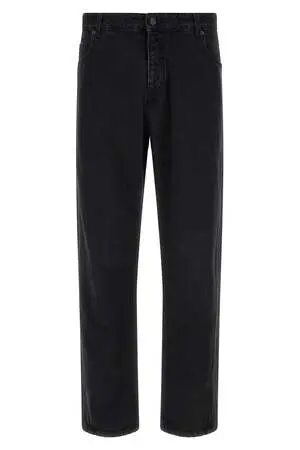 Balmain Jeans + Monogram Embroidery Detail