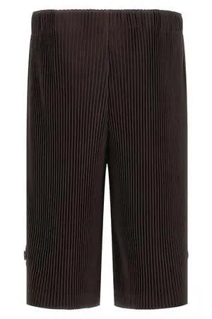 HOMME PLISSE' Homme Plissé Bermuda Shorts With Signature Pleating
