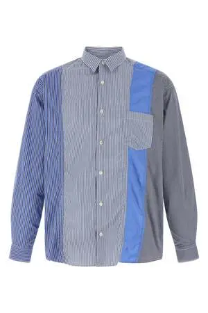 Comme Des Garçons Patchwork Shirt - Blue