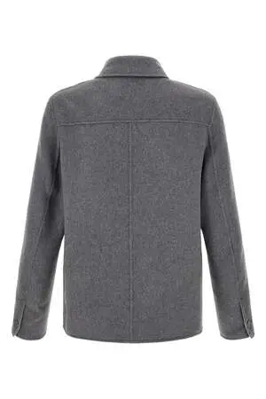 AMI Paris Grey Boxy Jacket