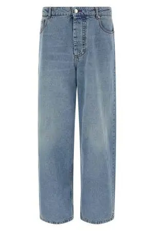 AMI Paris Wide-leg Jeans - Light Blue