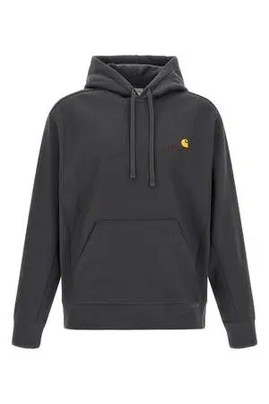 Carhartt Work In Progress American Script' Hooded Sweatshirt - Gray