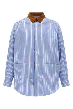 Comme Des Garçons Striped Shirt - Light Blue