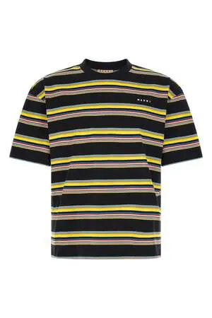 Marni Striped Cotton T-shirt - Multi