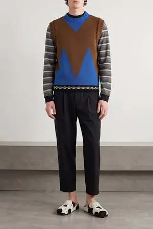 Marni Long-sleeved T-shirt With Striped Pattern