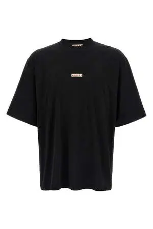 Marni T-shirt 'logo Patch - Black
