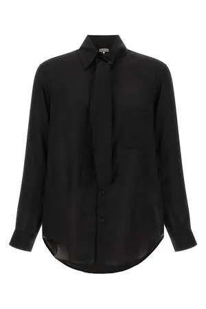 Yohji Yamamoto Scarf-collar Shirt - Black